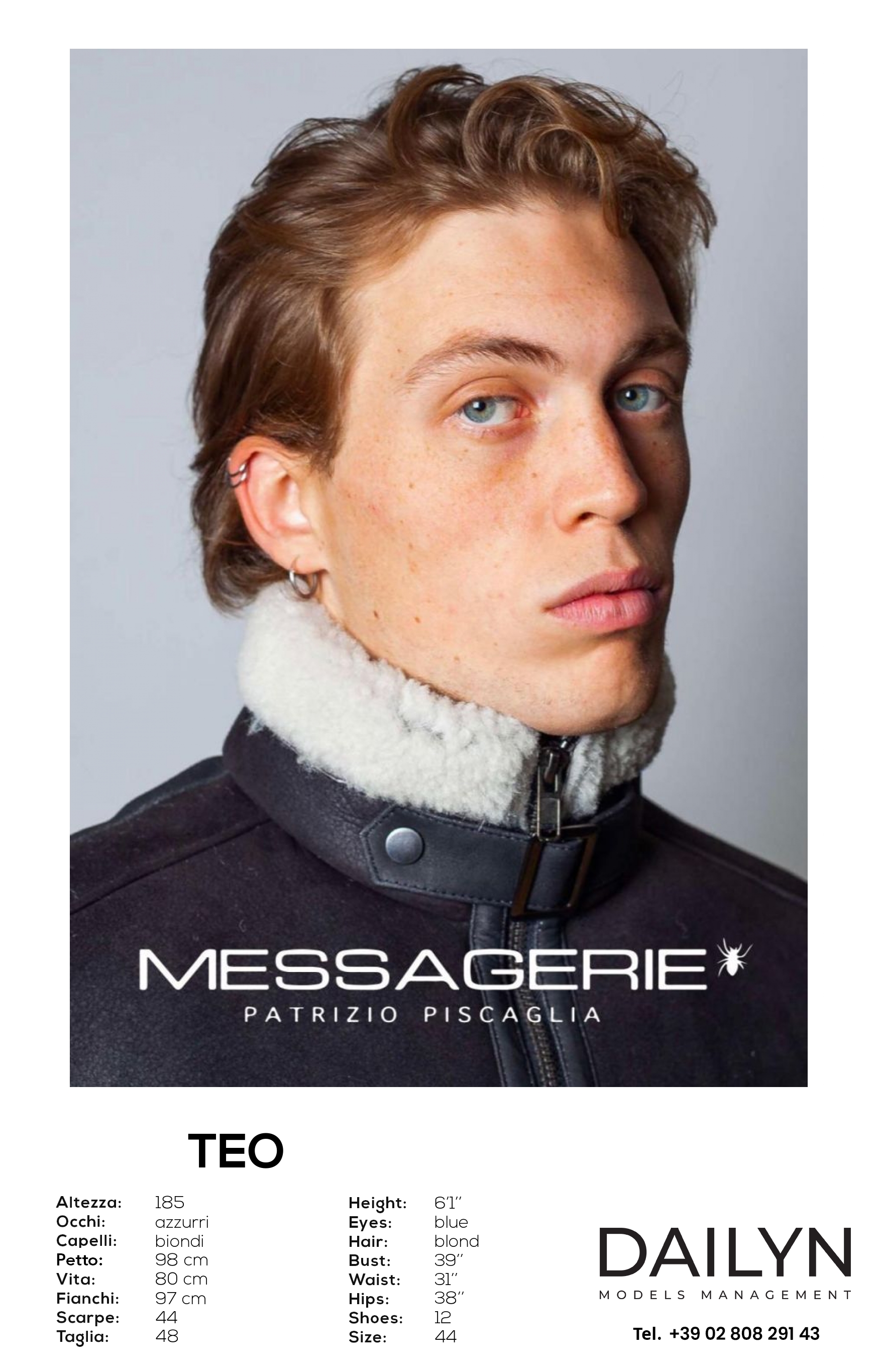 Teo modello Rimini Rimini hostess | DAILYN MODELS MANAGEMENT