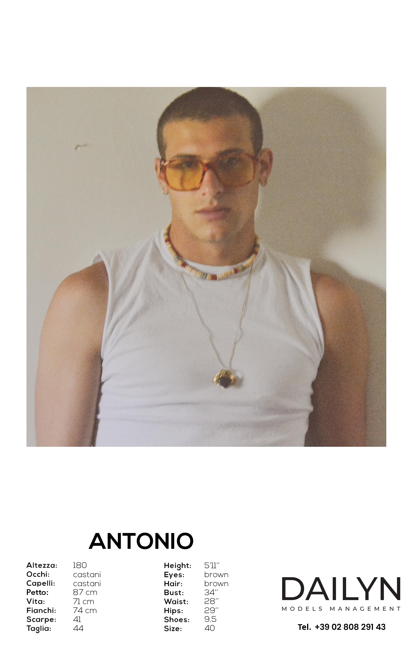 Antonio modello Aquila Roma hostess | DAILYN MODELS MANAGEMENT